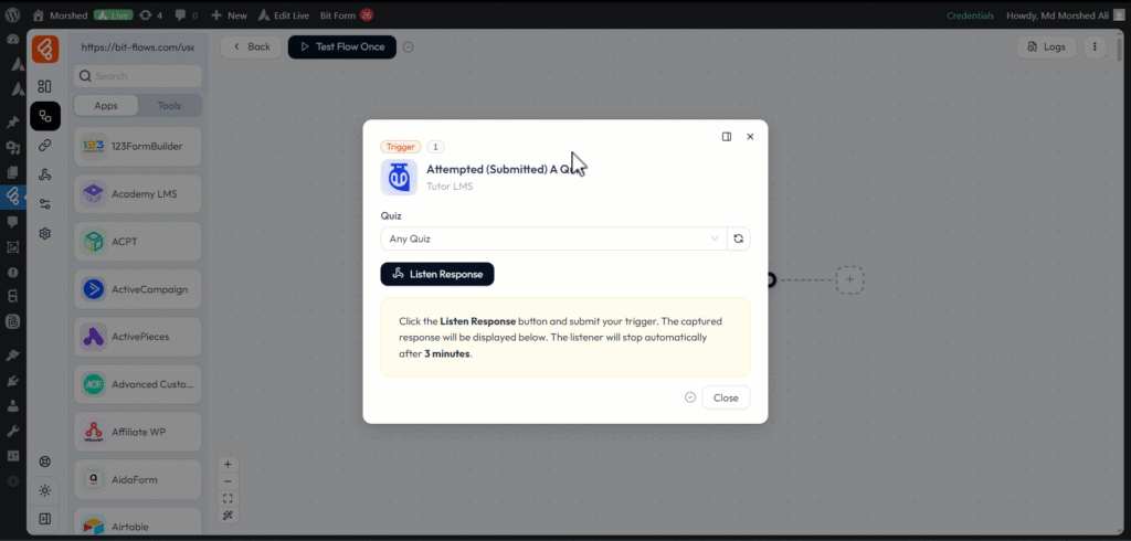 Tutor LMS Integrations with Bit Flows – Automate Online Learning